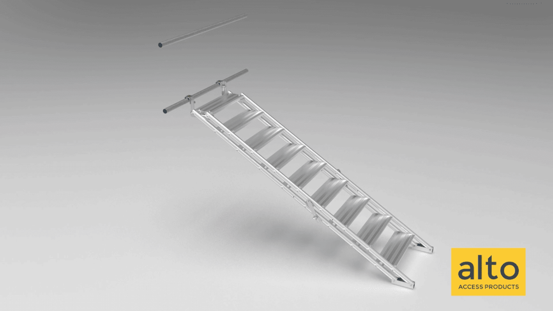 Alto Adjustable Stair Range - 1m Universal Stair Set