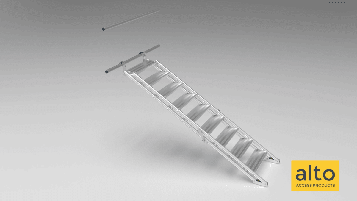 Alto Adjustable Stair Range - 2.5m Alto Universal Stair Unit
